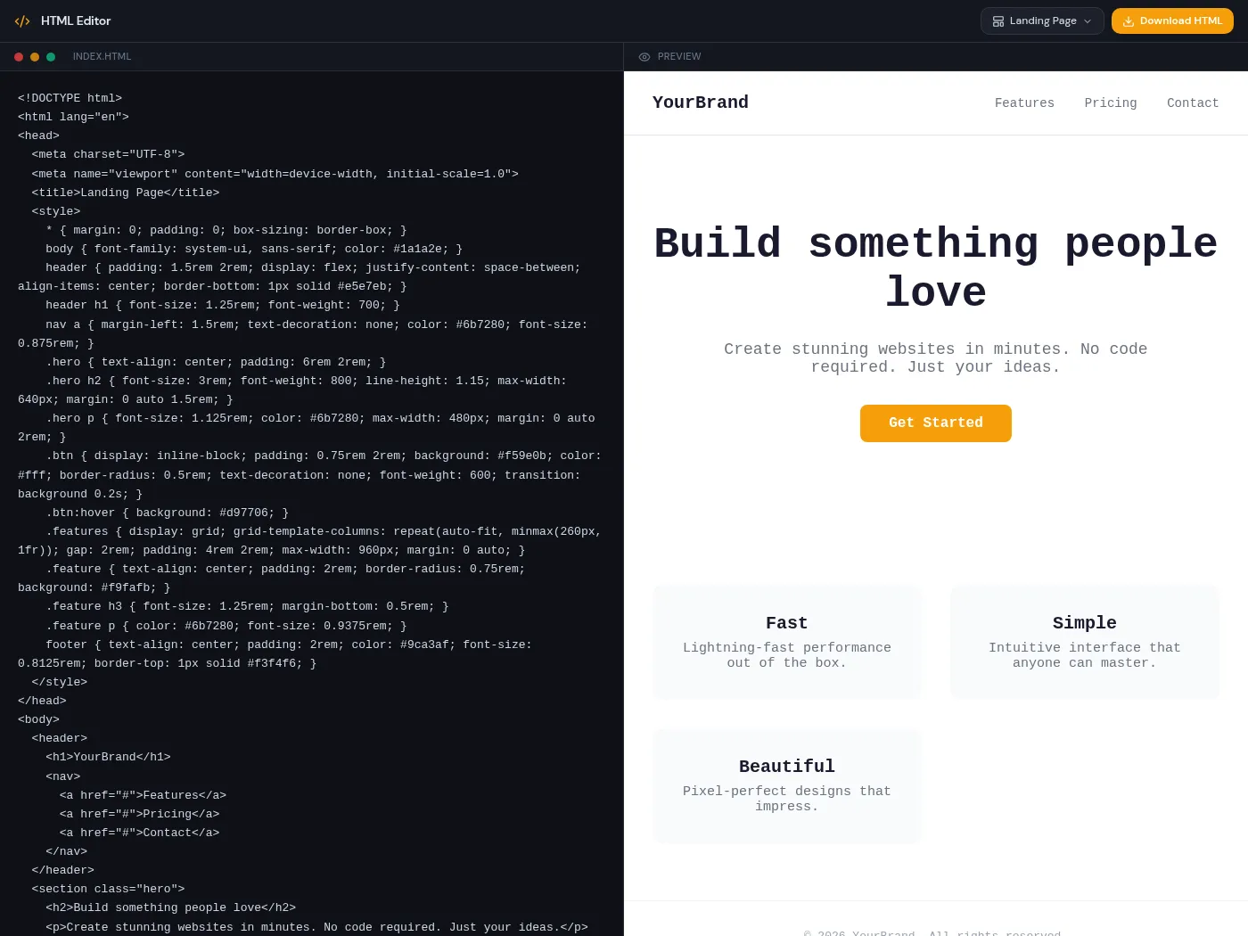HTML Simple Site