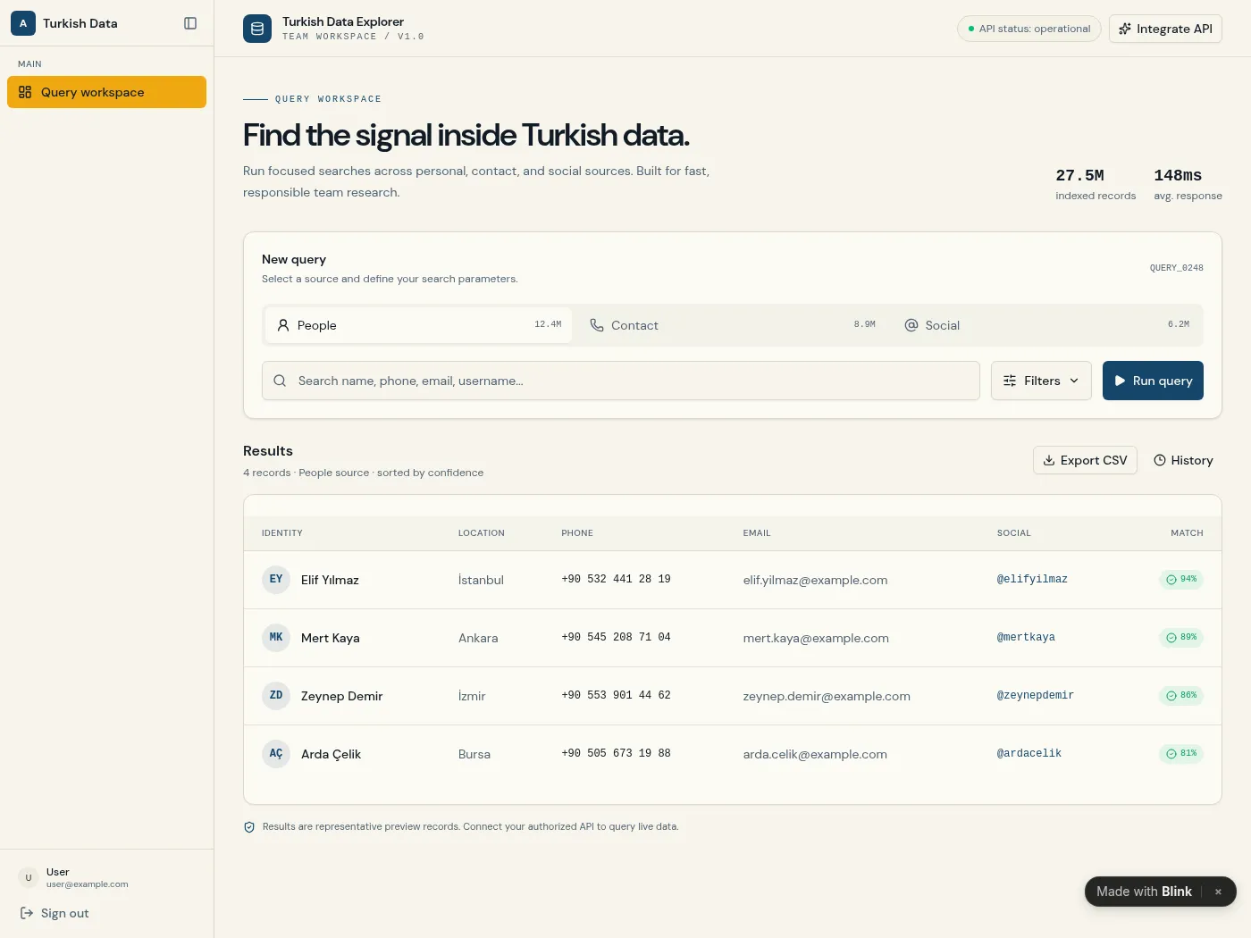 Turkish Data Explorer