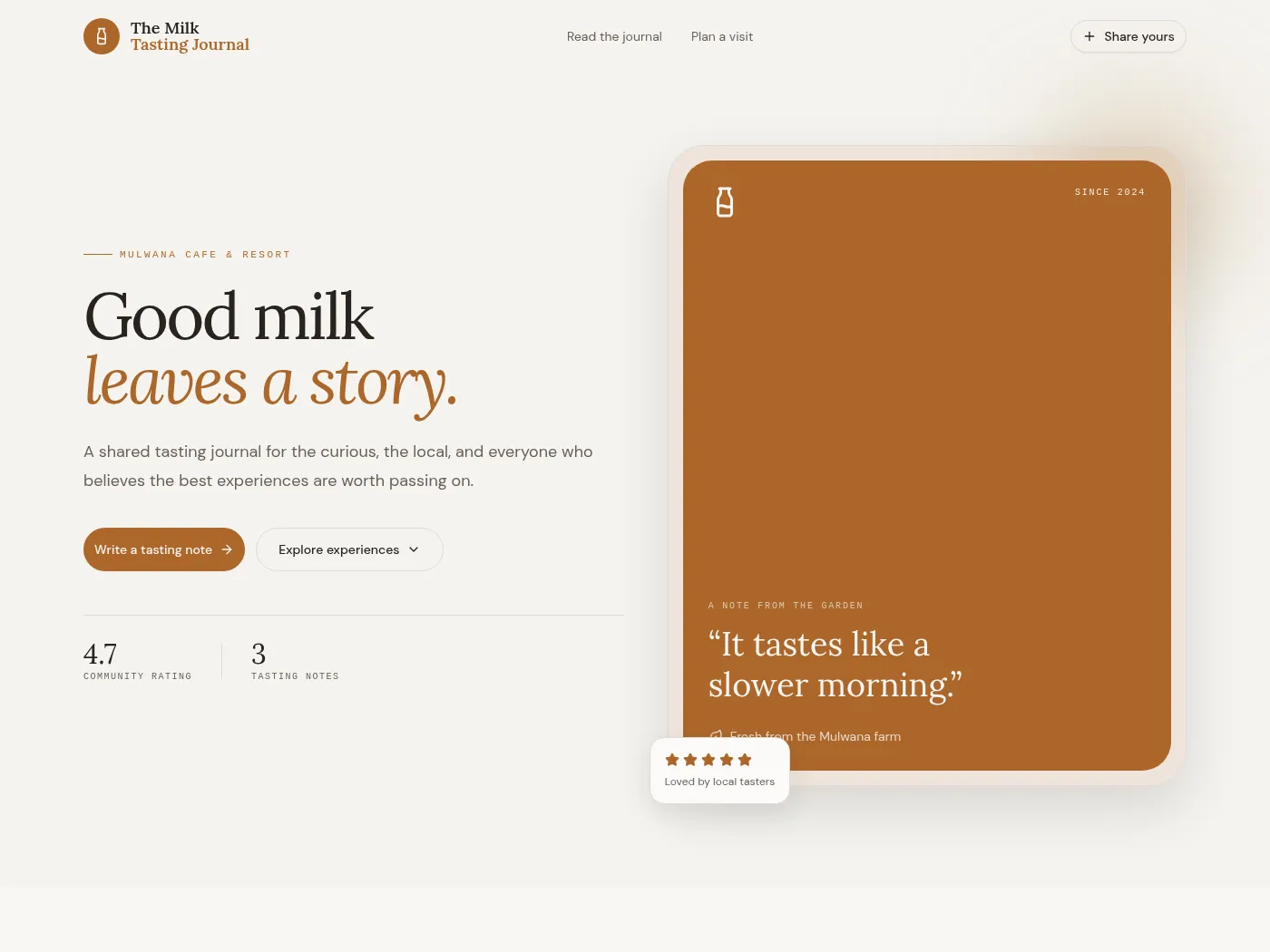 Milk Experience Hub