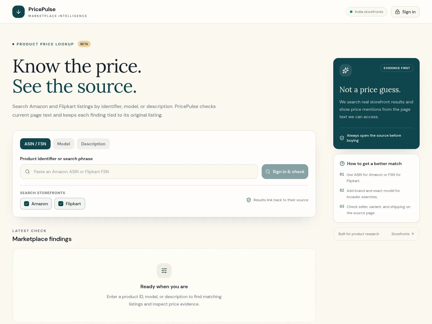 PricePulse Dashboard