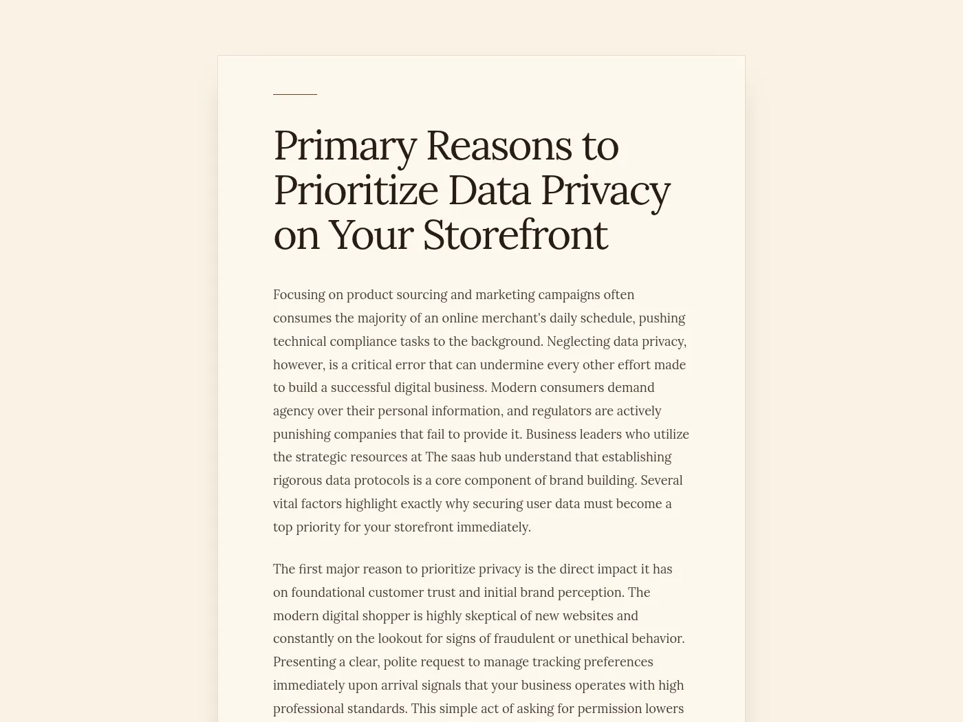 Data Privacy Blog Page