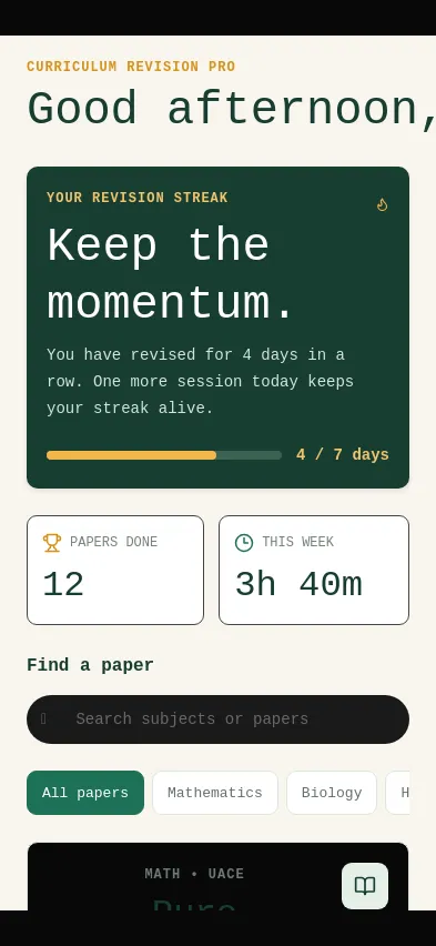 Curriculum Revision Pro