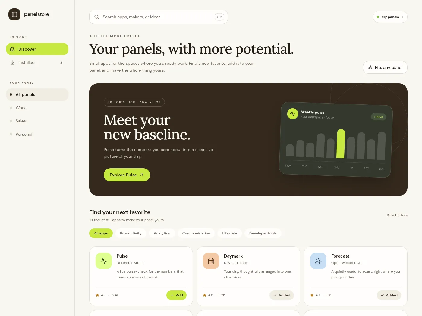 Panel Play Store