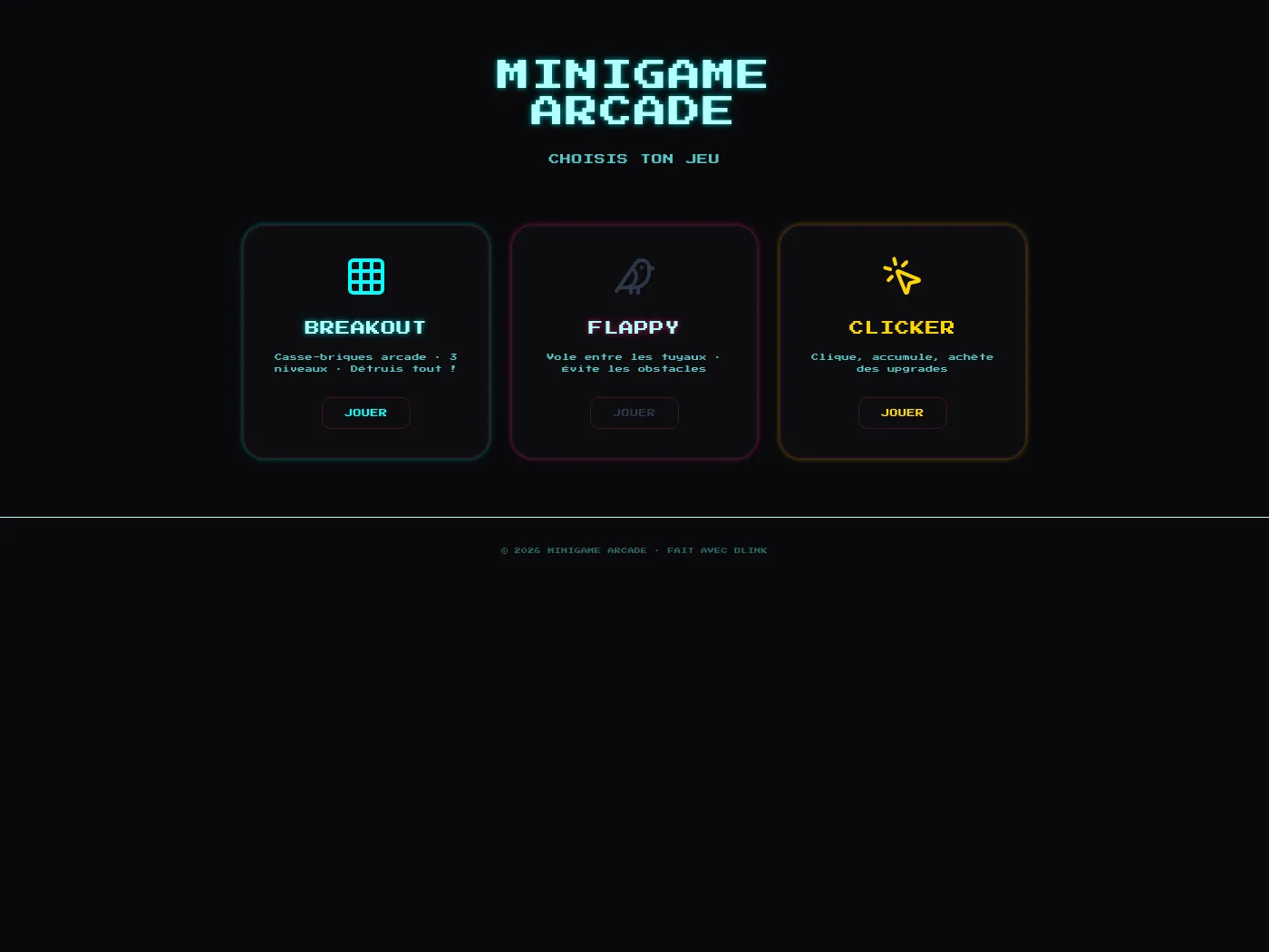 MiniGame Arcade