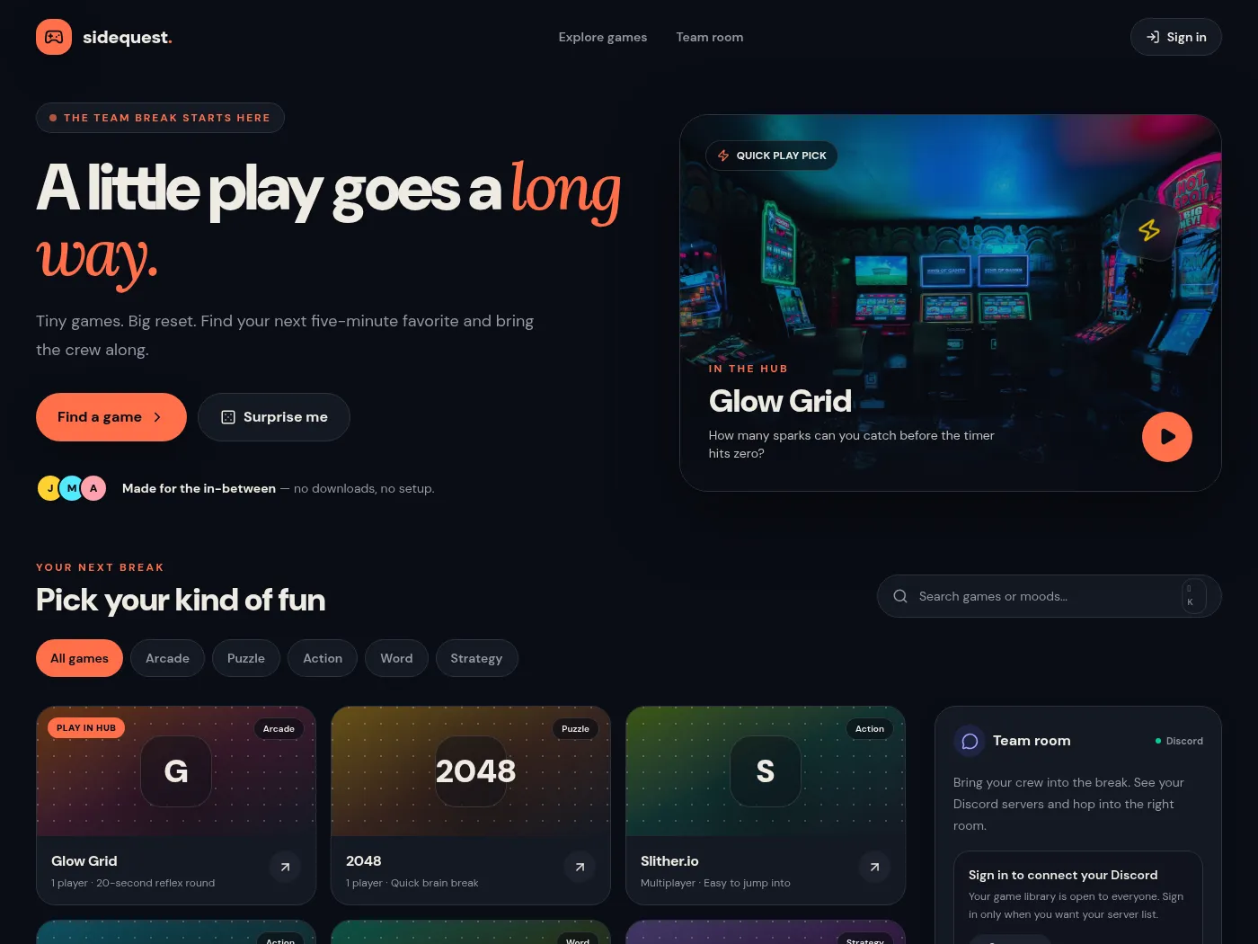 Instant Game Hub