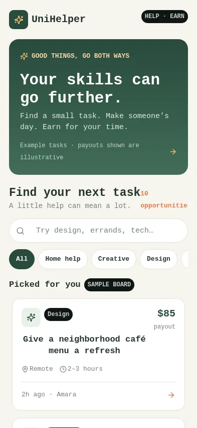 UniHelper App