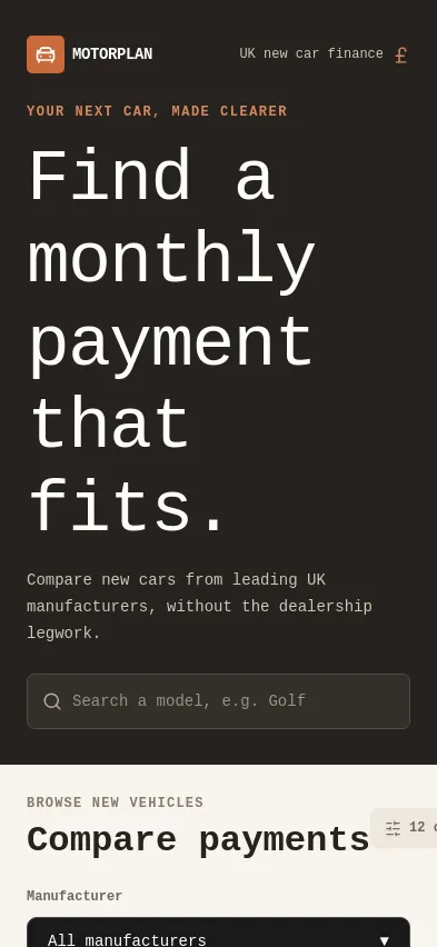 UK Car Payment Finder