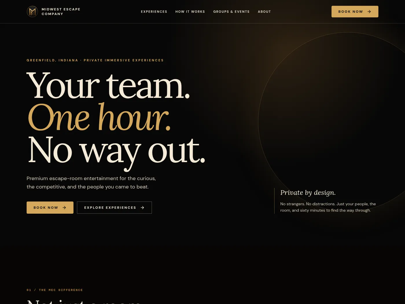 Midwest Escape Company Site