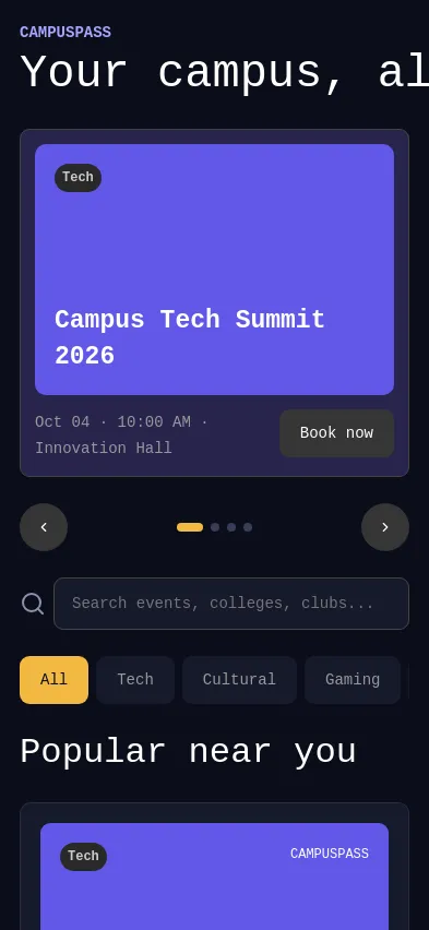 CampusPass Mobile App