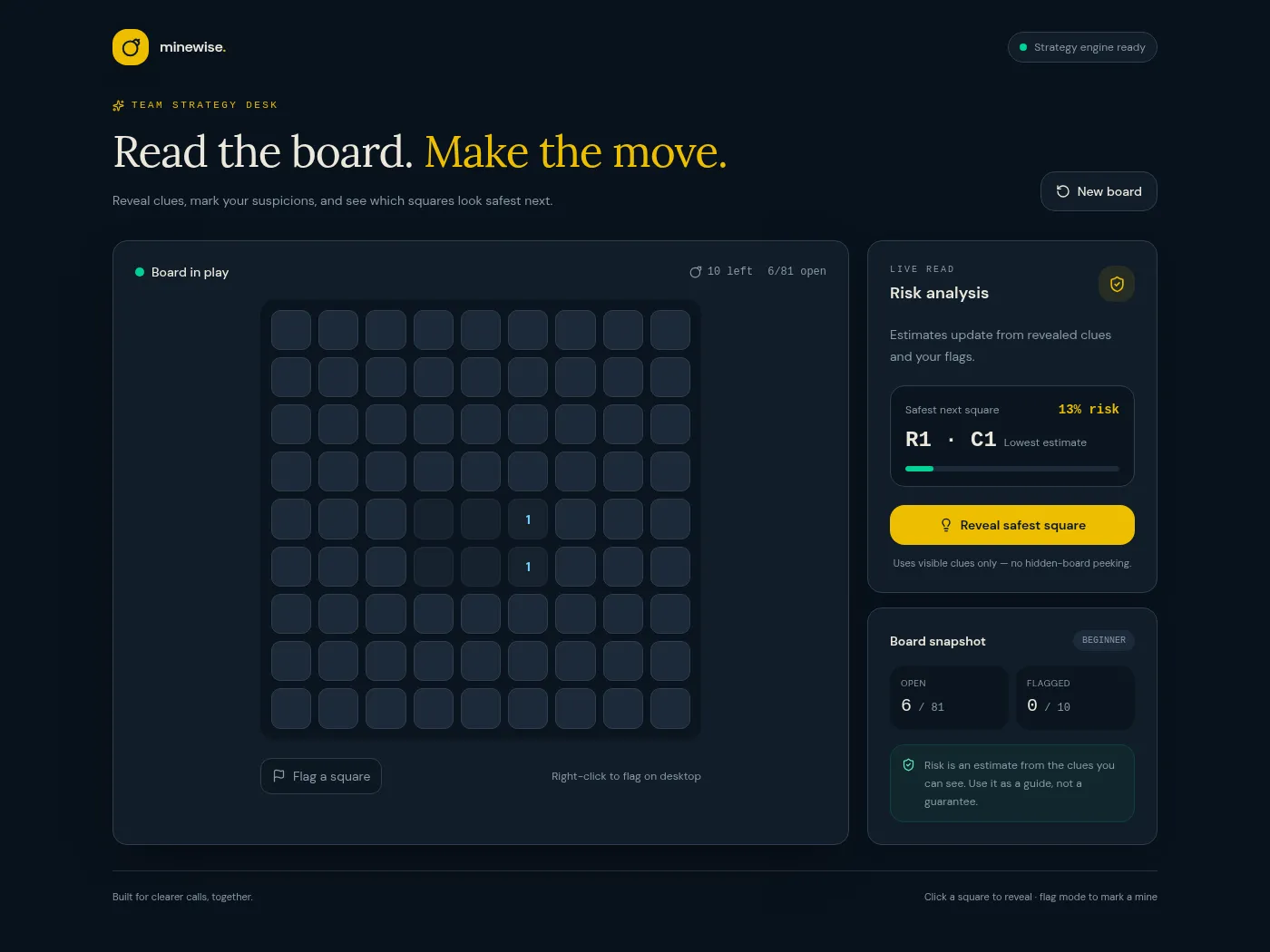 Minesweeper Insight Tool