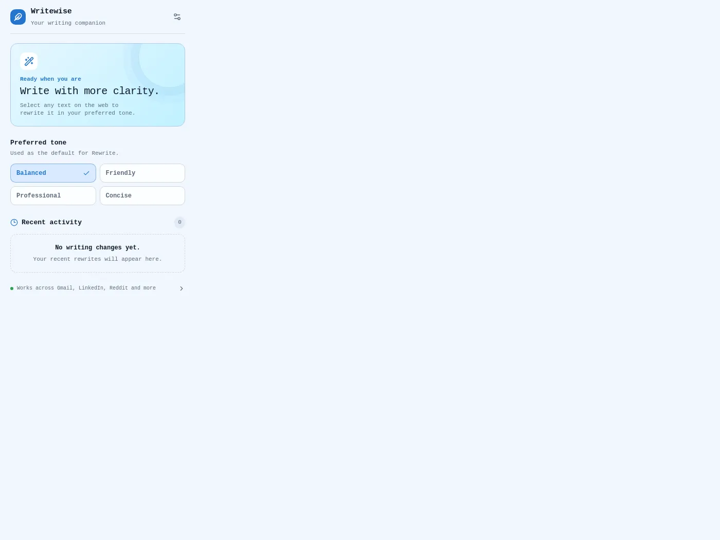 AI Writing Toolbar