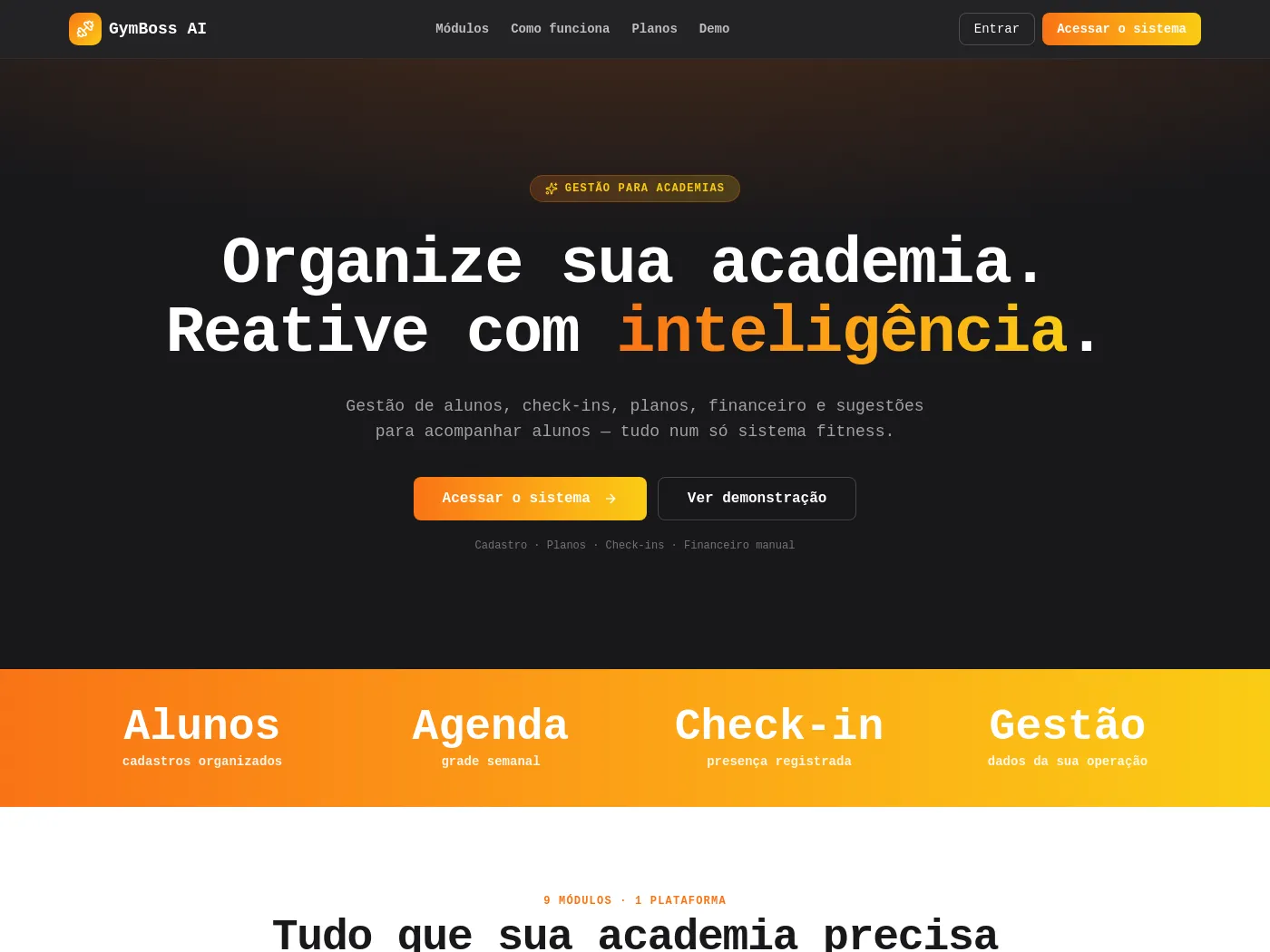 GymBoss — Template para Alunos