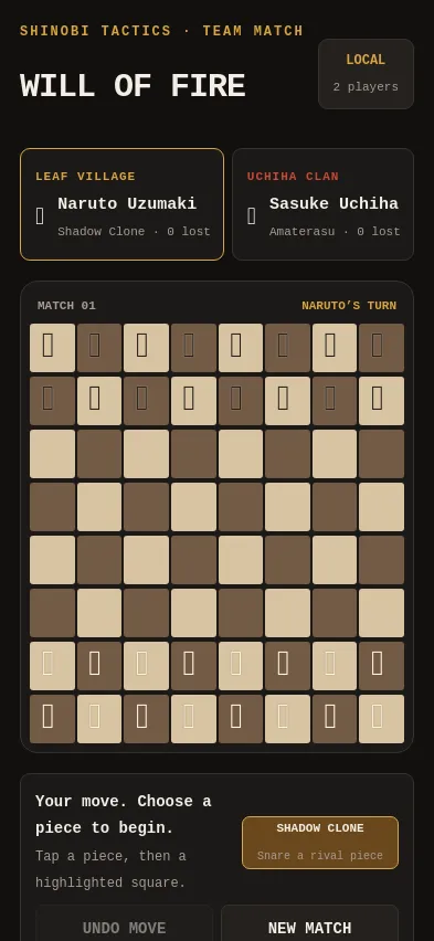 Naruto Chess Battle