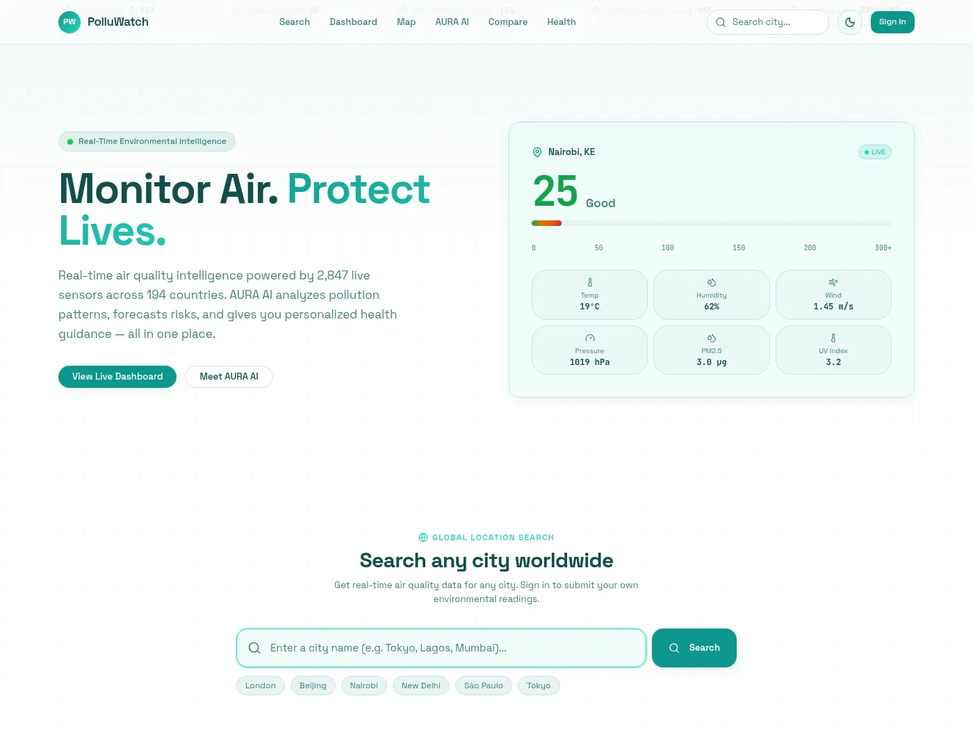 Polluwatch Web App
