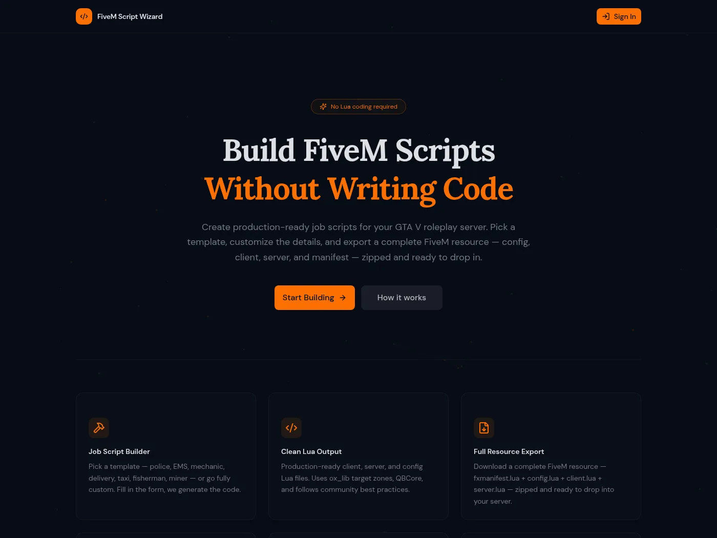 FiveM Script Wizard