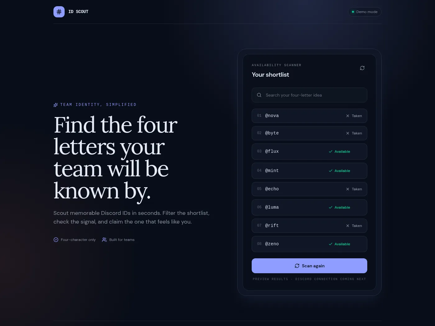 Discord ID Scanner