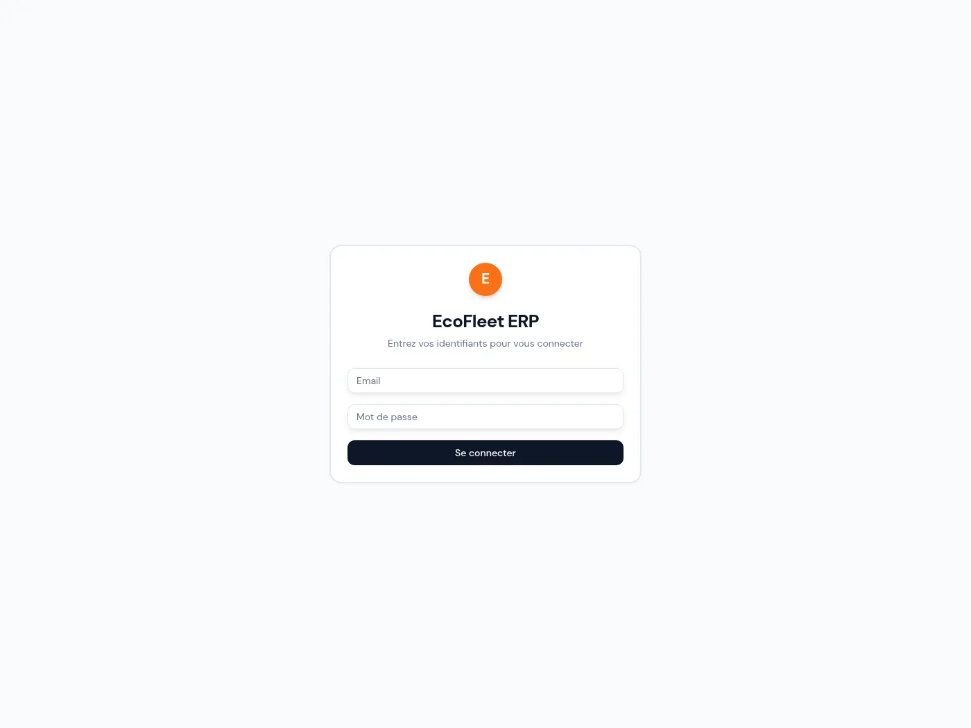 EcoFleet ERP Platform
