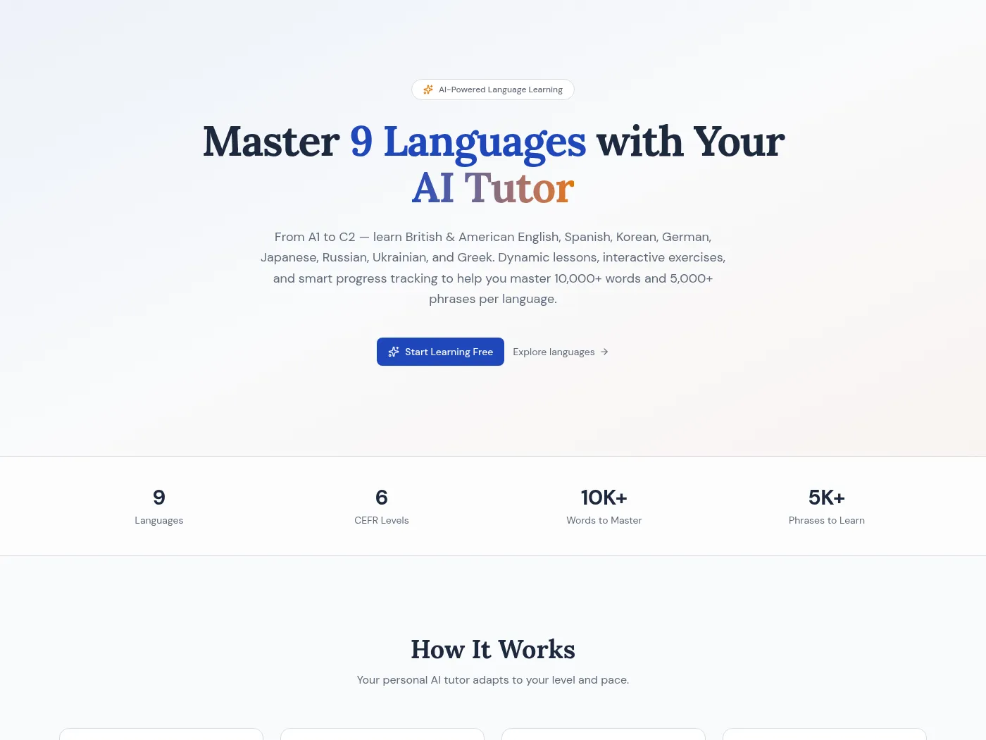 Polyglot AI Tutor