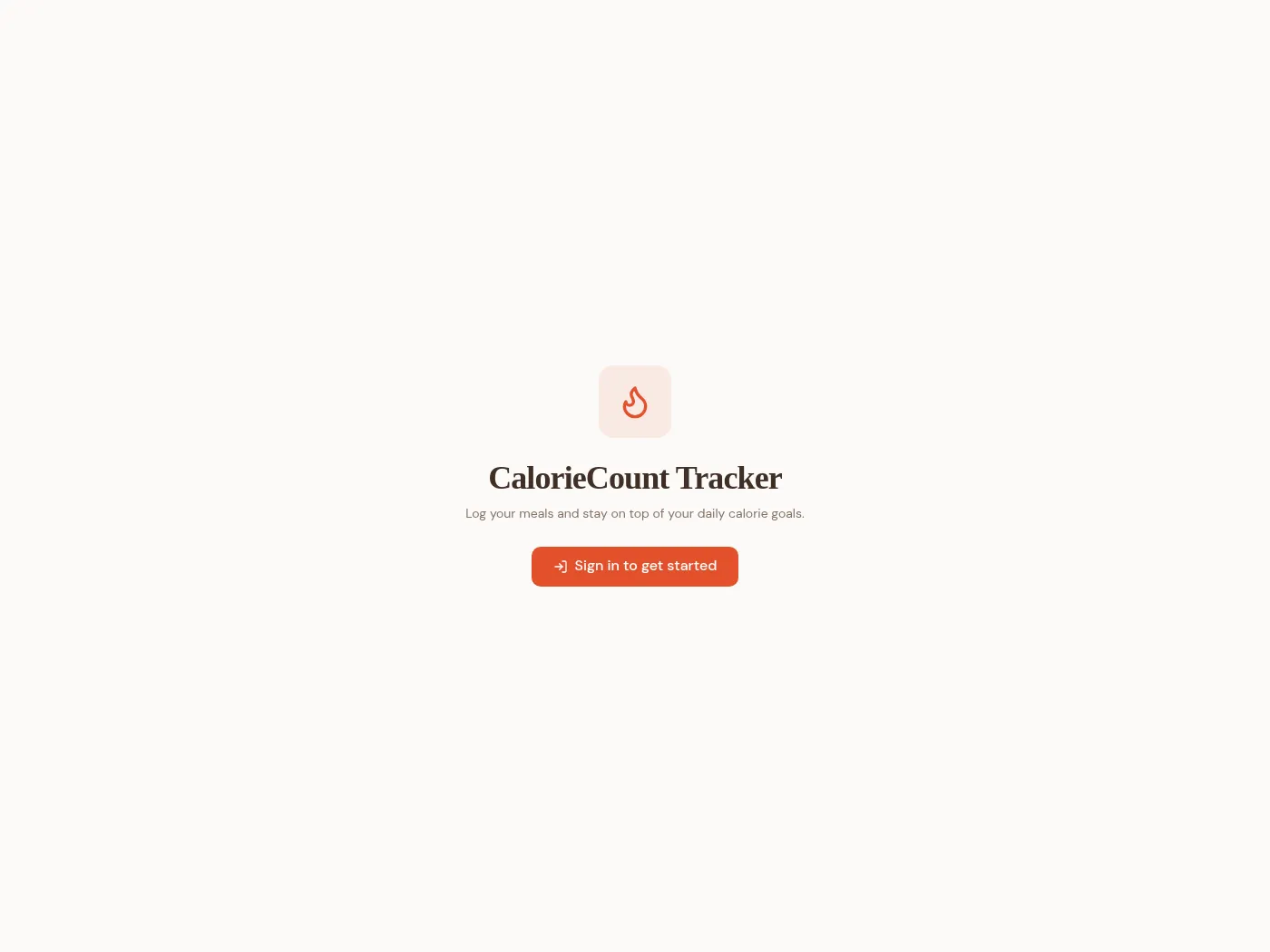 CalorieCount Tracker