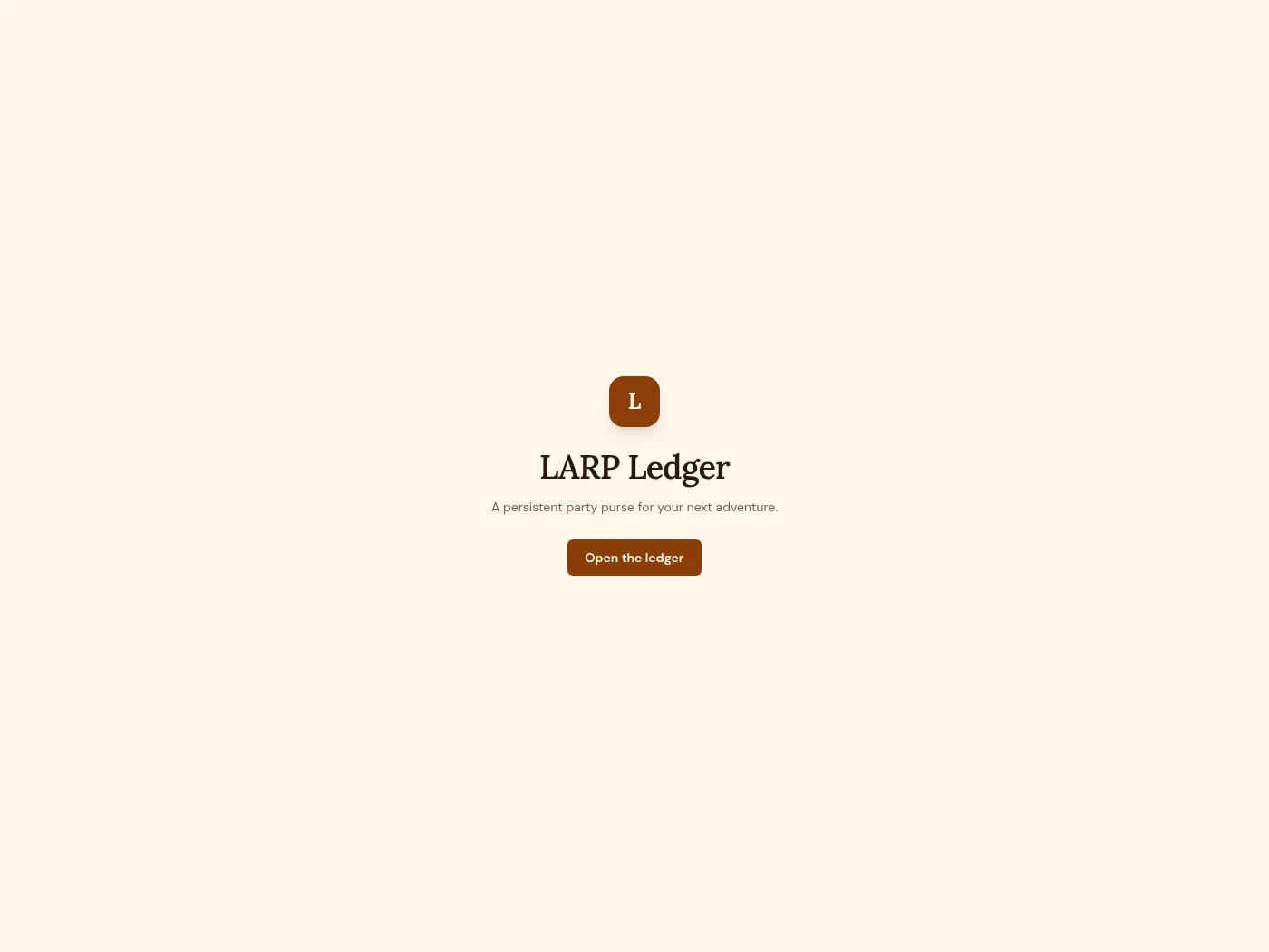 LARP Ledger