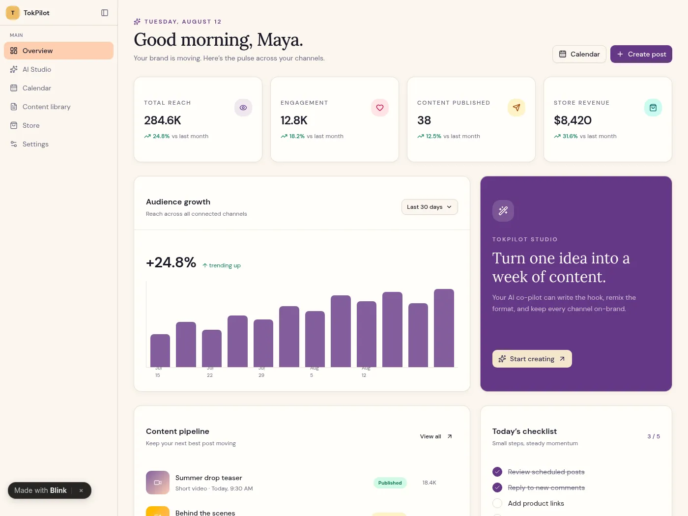 TokPilot Social Manager