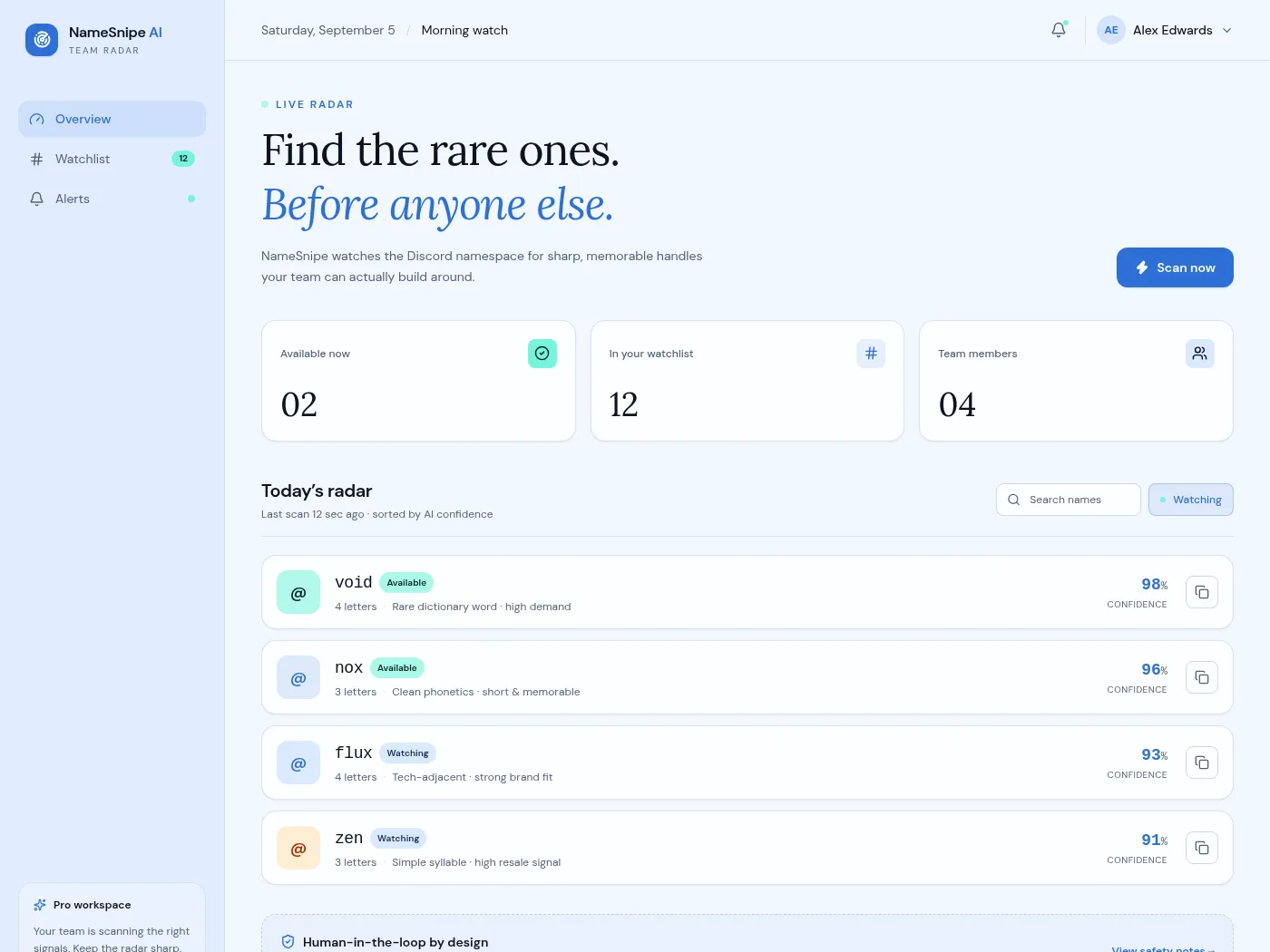 NameSnipe AI