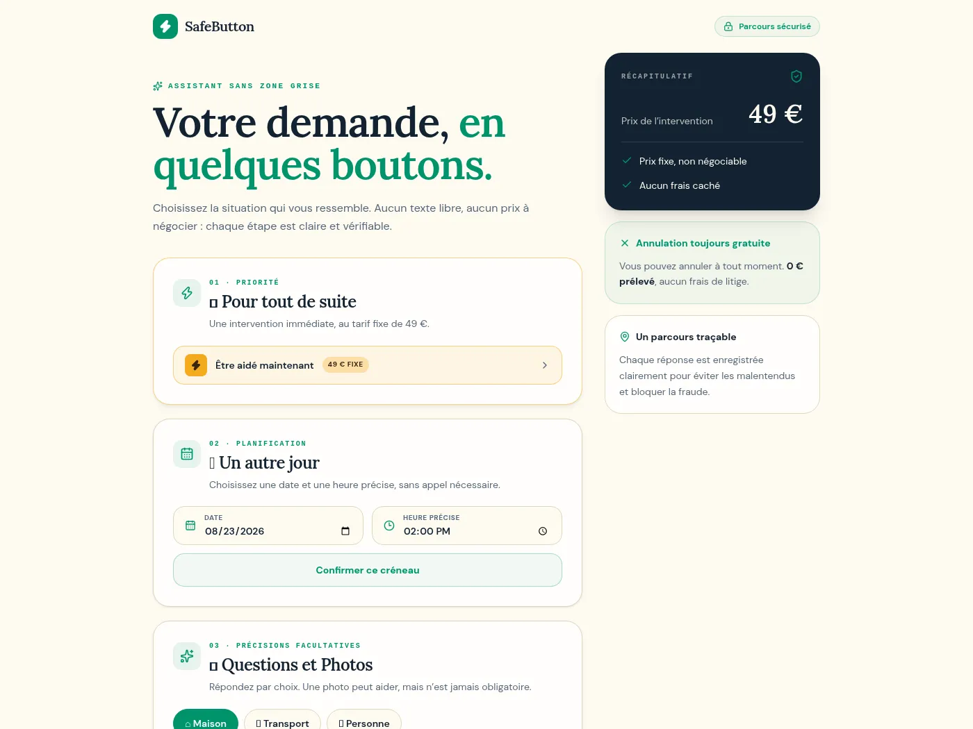 SafeButton Chat
