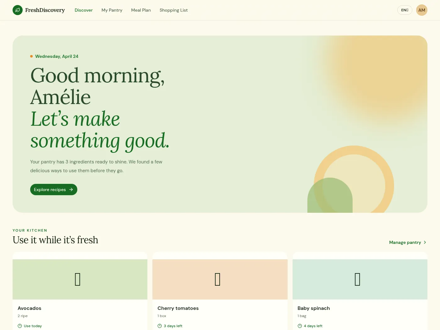 FreshDiscovery PWA