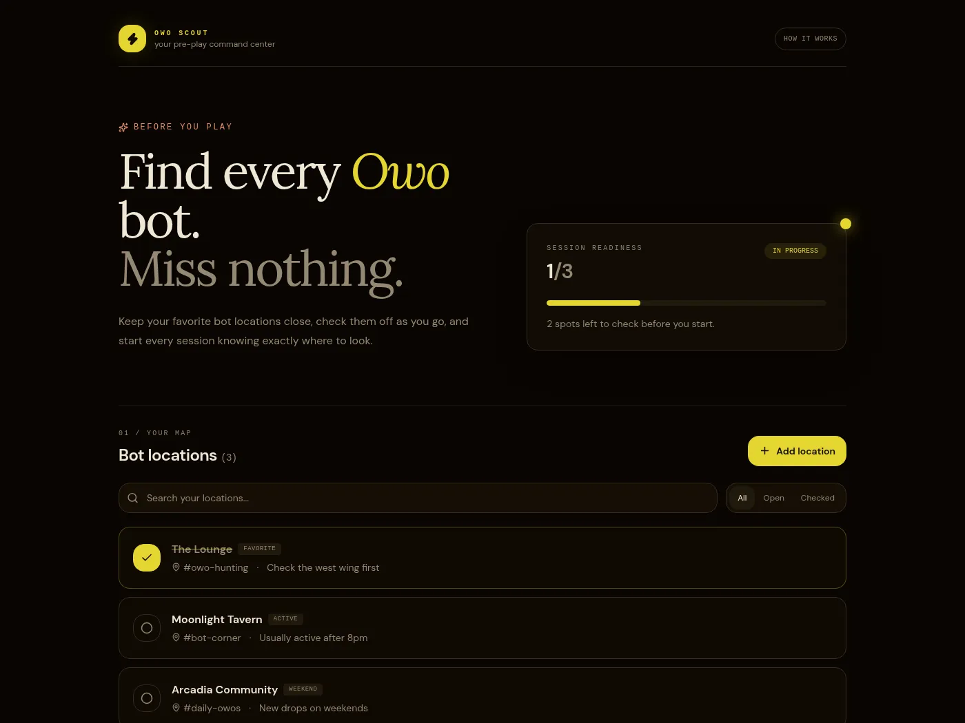Owo Bot Tracker