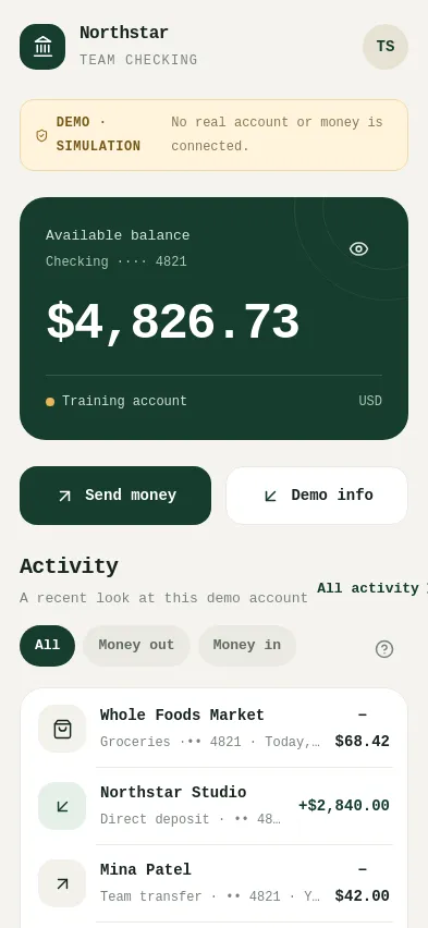 Team Bank Simulator