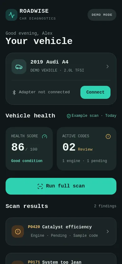 Auto Diagnostics Mobile