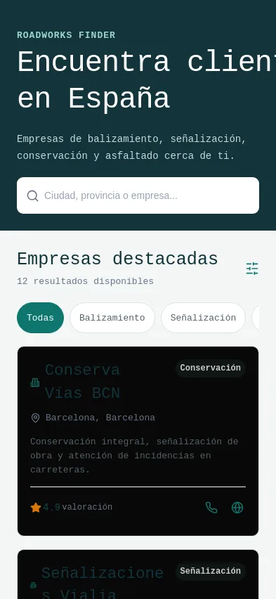 Roadworks Finder España
