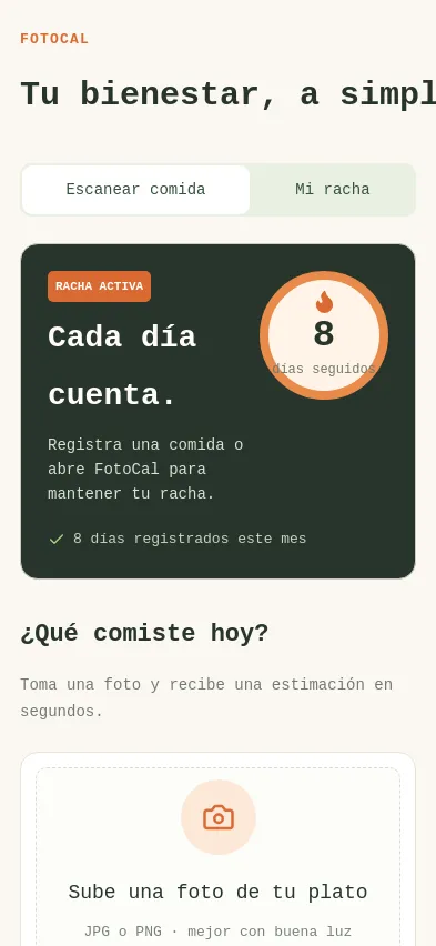 FotoCal Calorie Counter