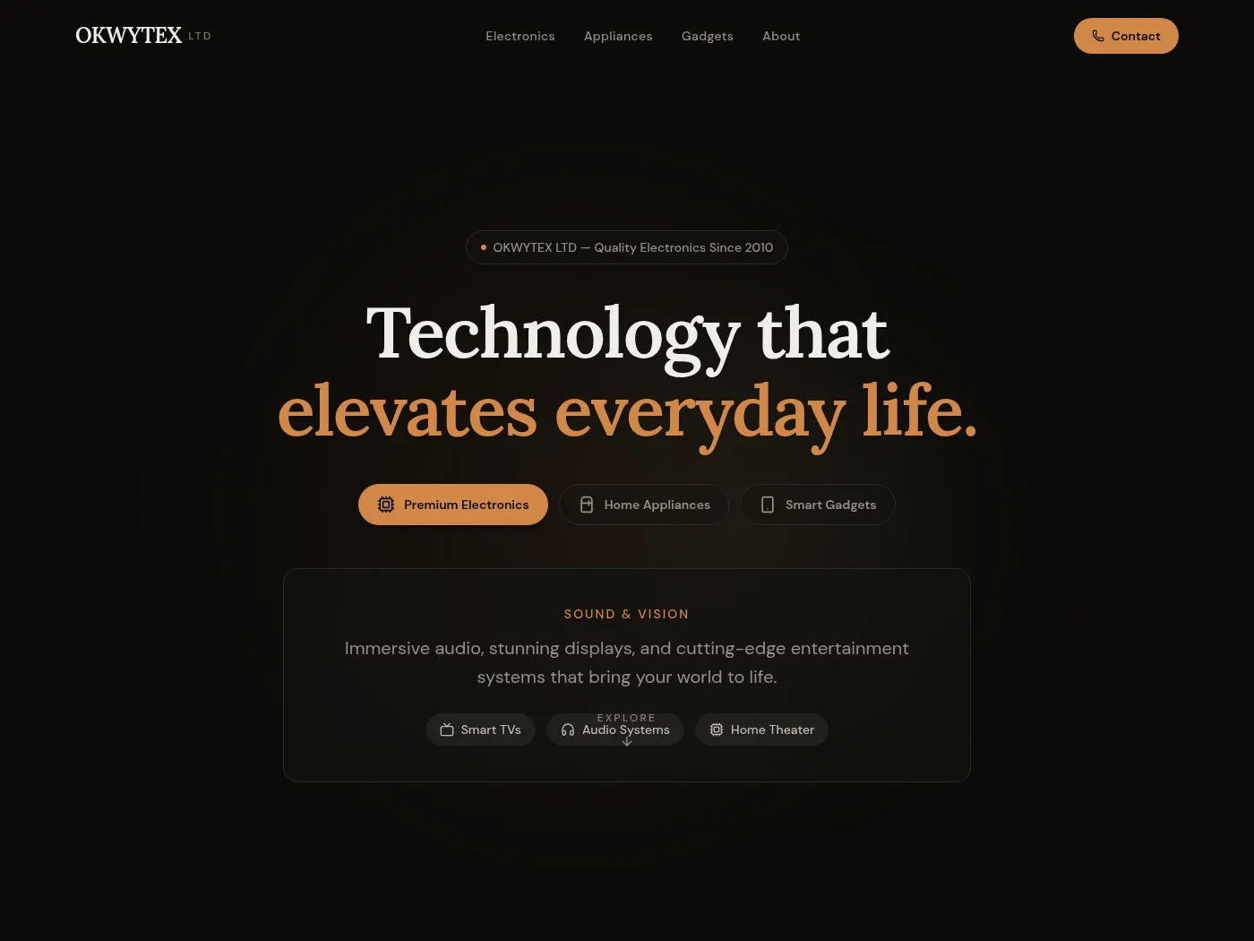 OKWYTEX LTD Electronics Site