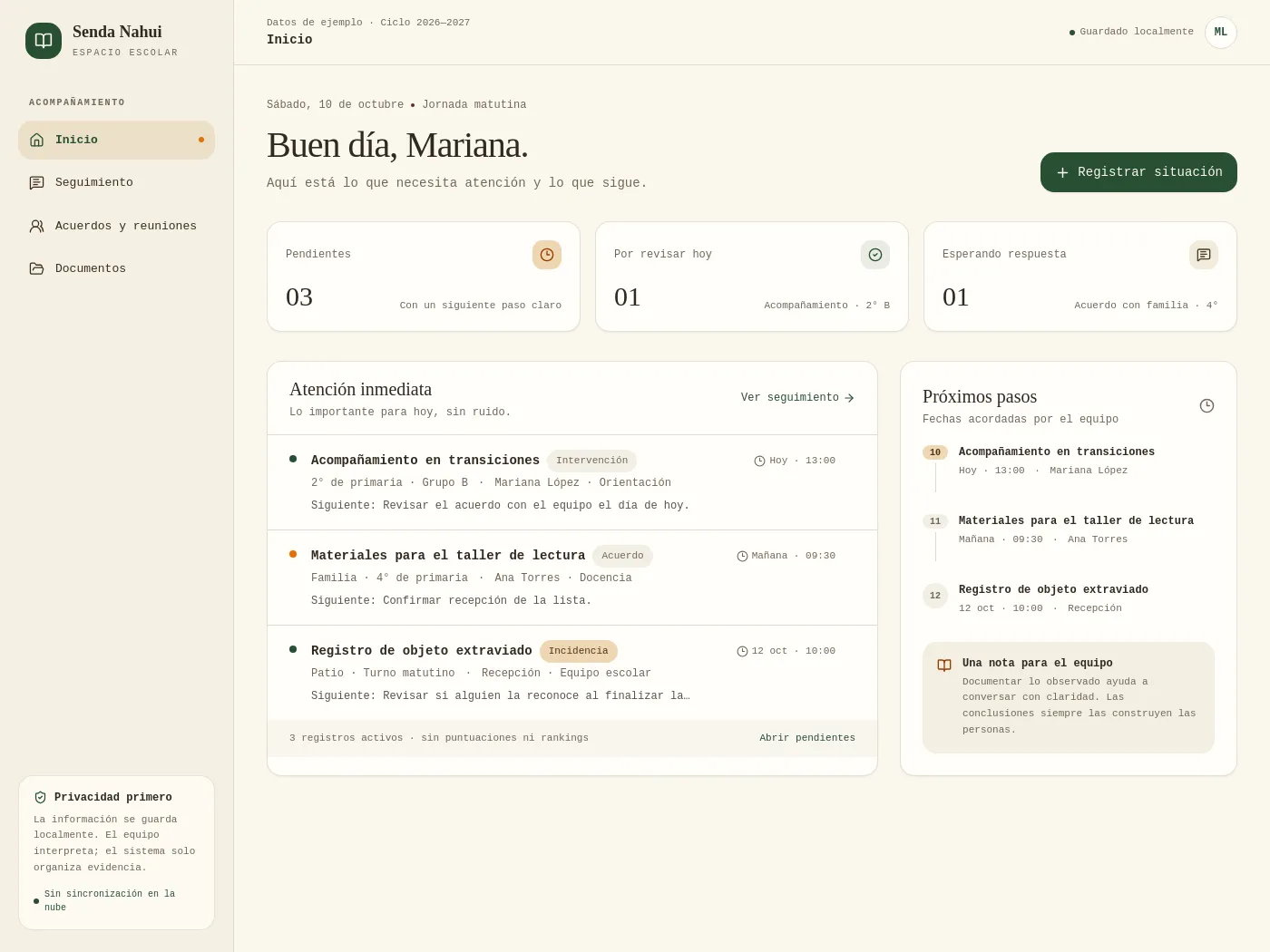 Senda Nahui Admin UI