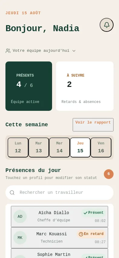 Gestion Travailleurs Pro