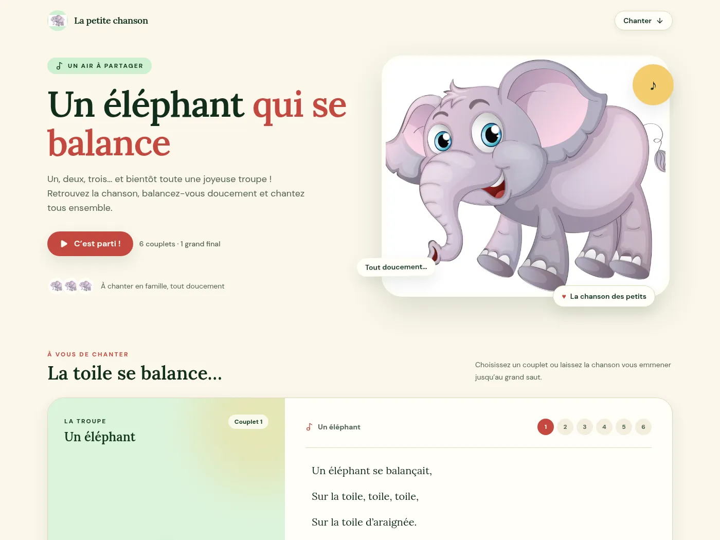 Éléphants en Chanson