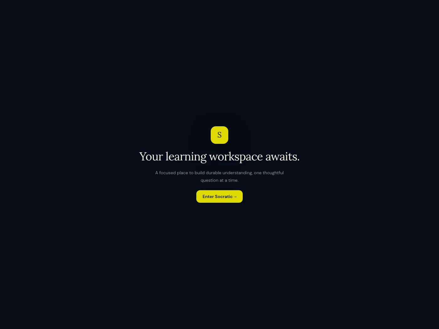 Socratic Tutor Hub