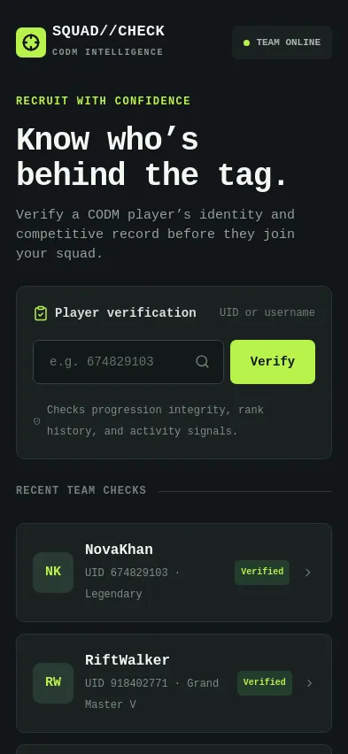 CODM Stat Checker