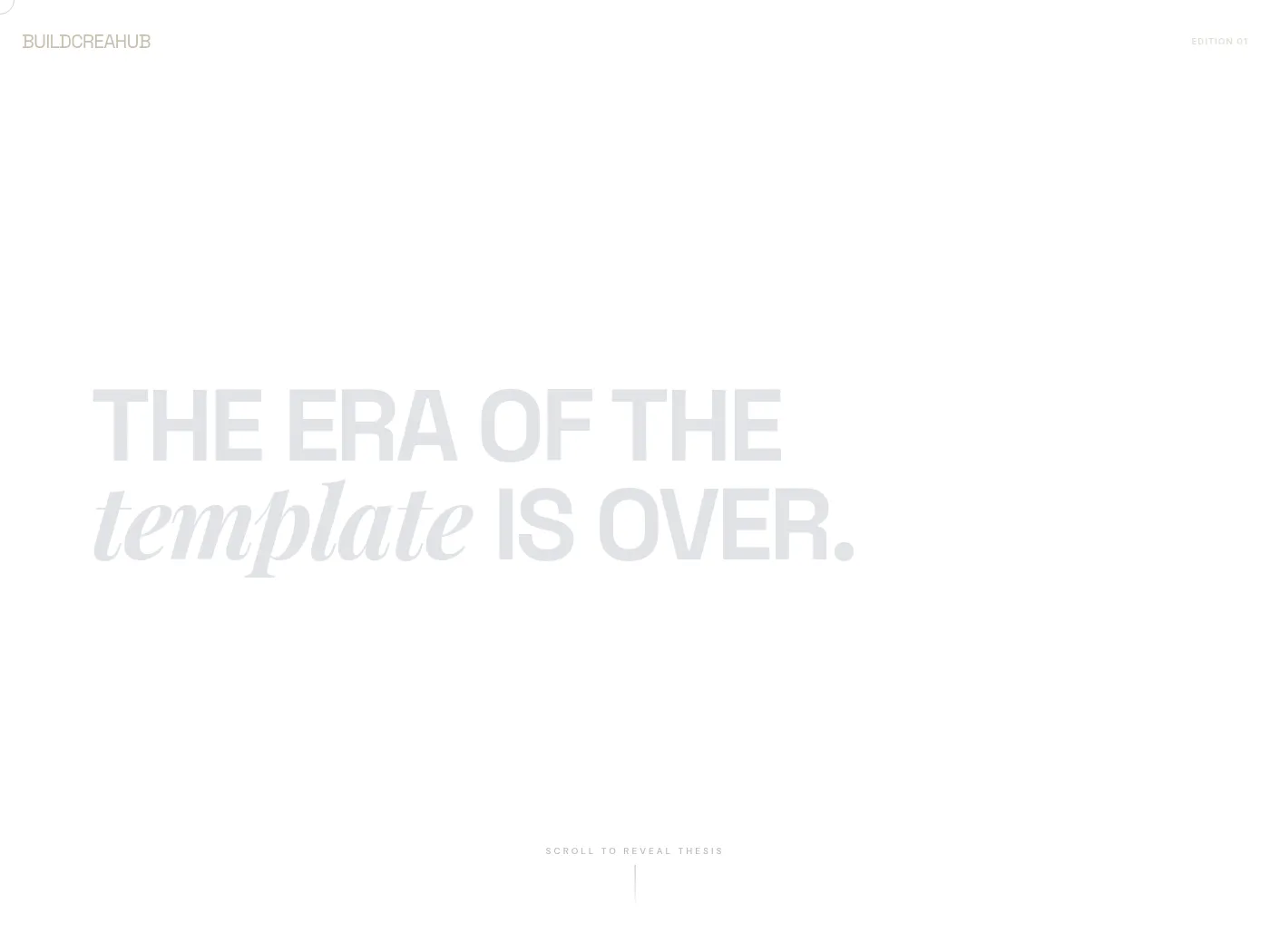 Typographic Manifesto Page