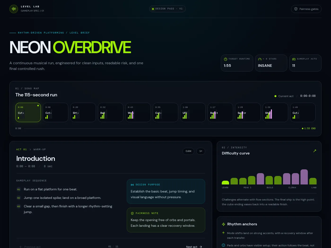 Neon Overdrive Design Doc