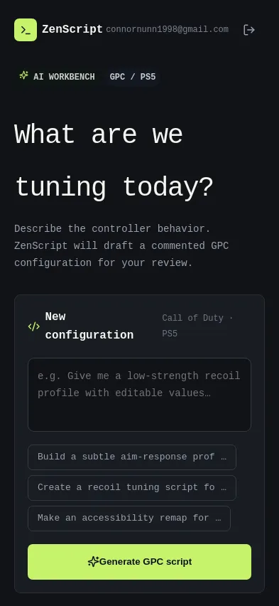 ZenScript AI Mobile