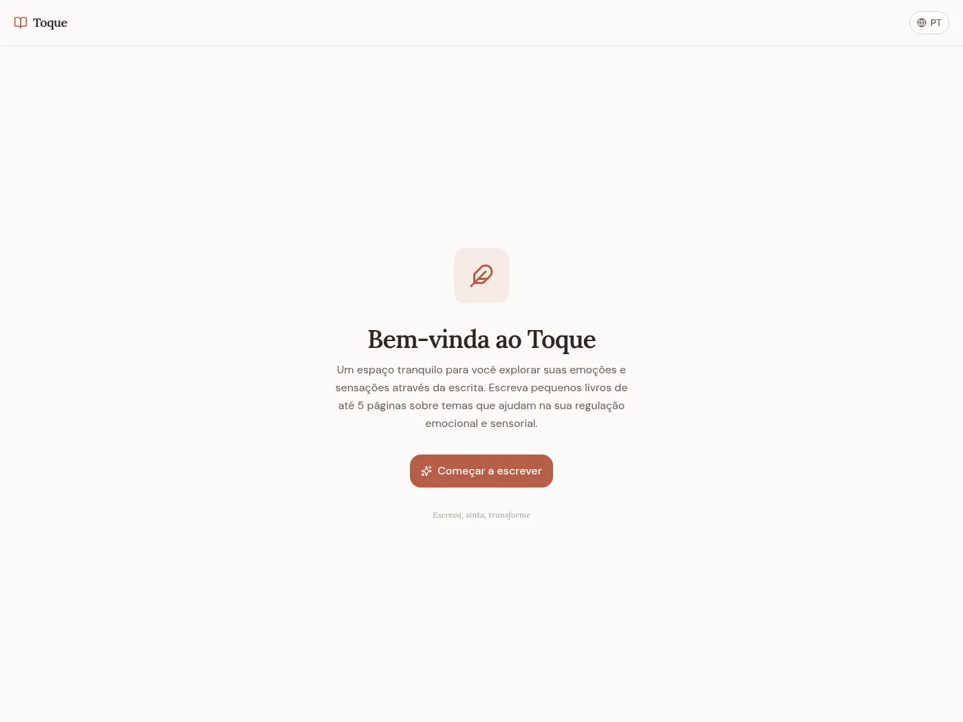 Emotion & Sensory Writing App
