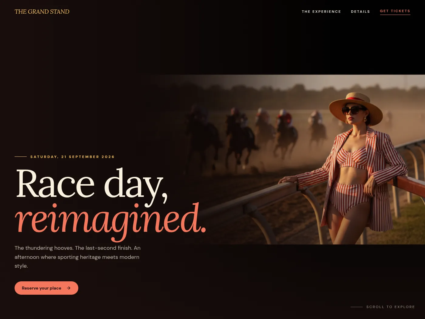 Race Day Promo Banner