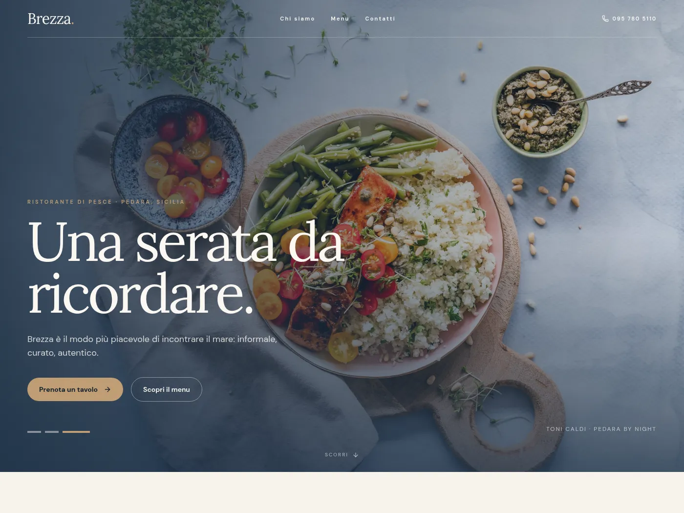 Brezza Seafood Website