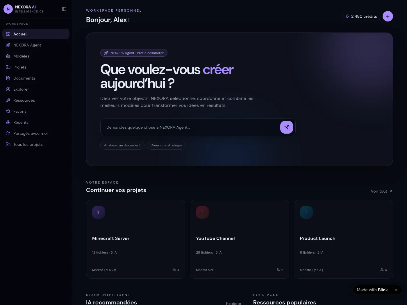 NEXORA AI Hub
