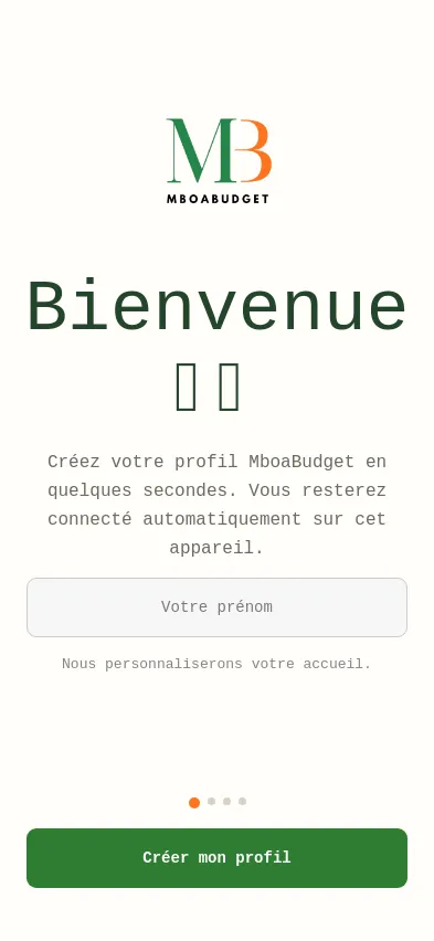 MboaBudget Food Finance App