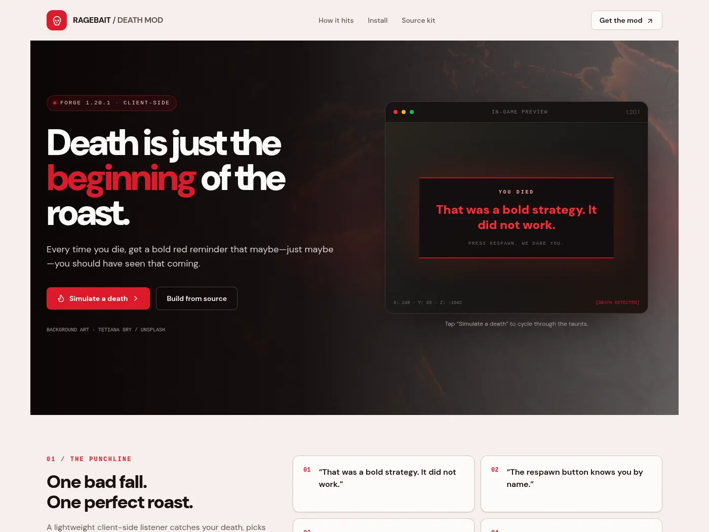 RageBait Death Mod