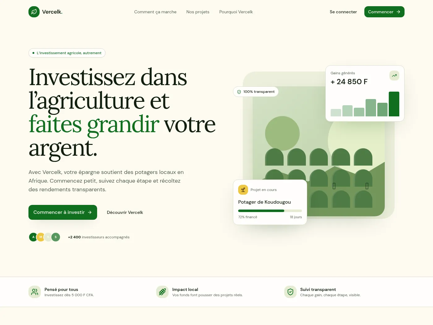 Vercelk Investissement Potager
