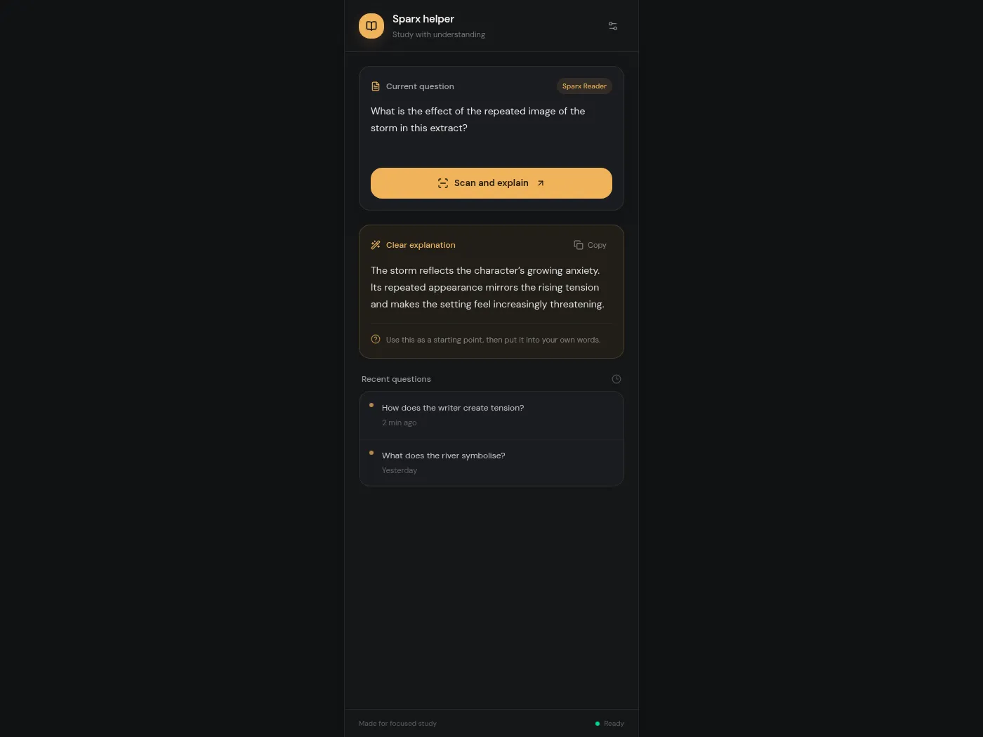 Sparx AI Study Helper